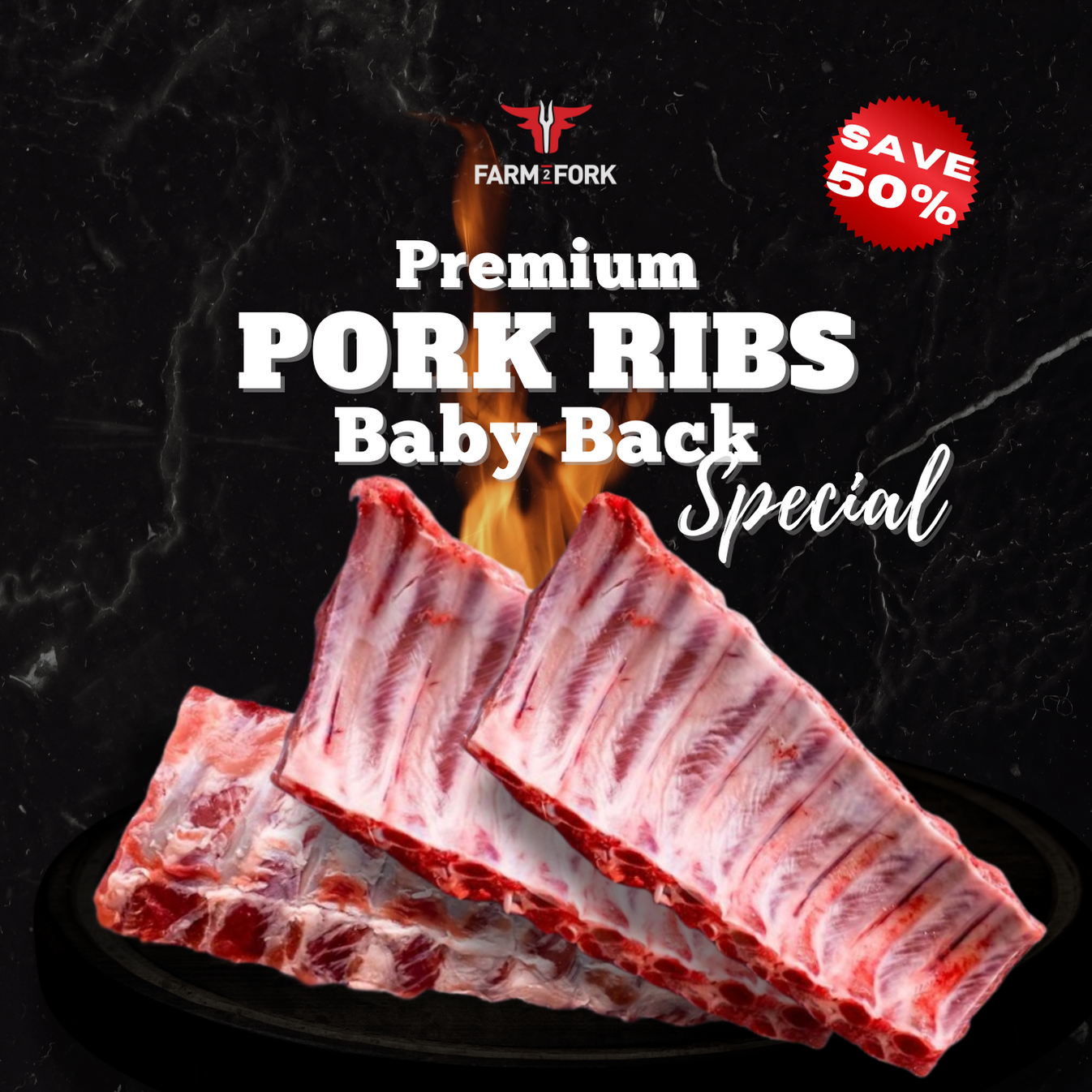 Get 50% Off Baby Back Pork Ribs Now | Farm2Fork – Farm 2 Fork