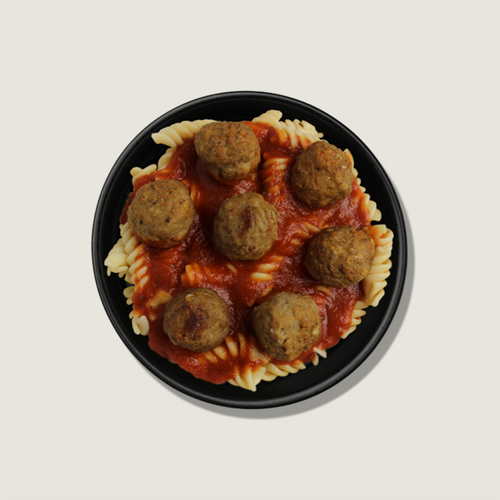 Nonna’s Rotini & Meatballs Bowl | Farm2Fork – Farm 2 Fork