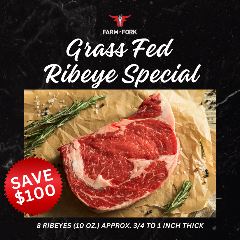 Grass Fed Ribeye Special – Farm 2 Fork